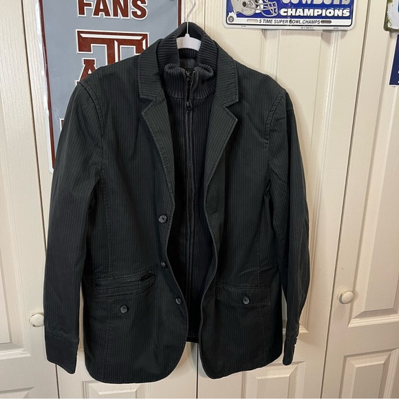 Express | Suits & Blazers | Express Pinstripe Blazer With Removable ...